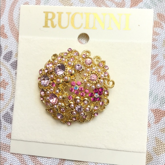 Rucinni | Jewelry | Rucinni Swarovski Crystal Purple Lilac Pearl Gold ...